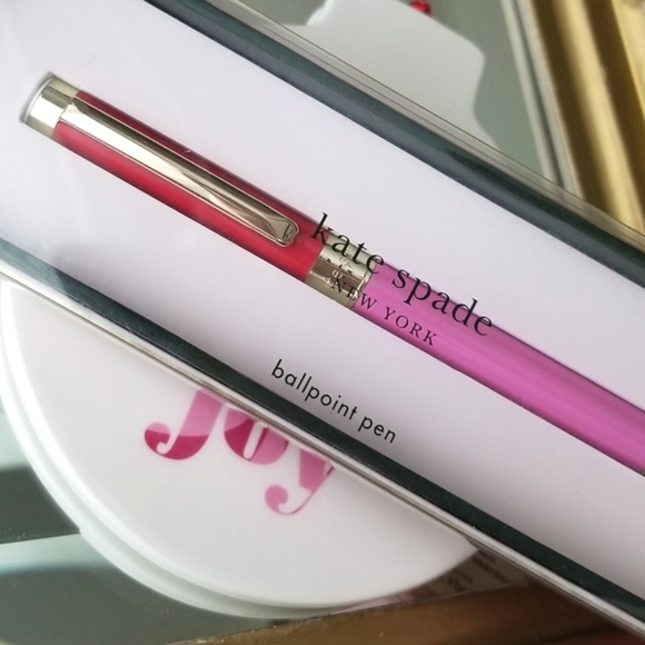 kate spade | Other | Kate Spade New York Glossy Red Pink Colorblock ...